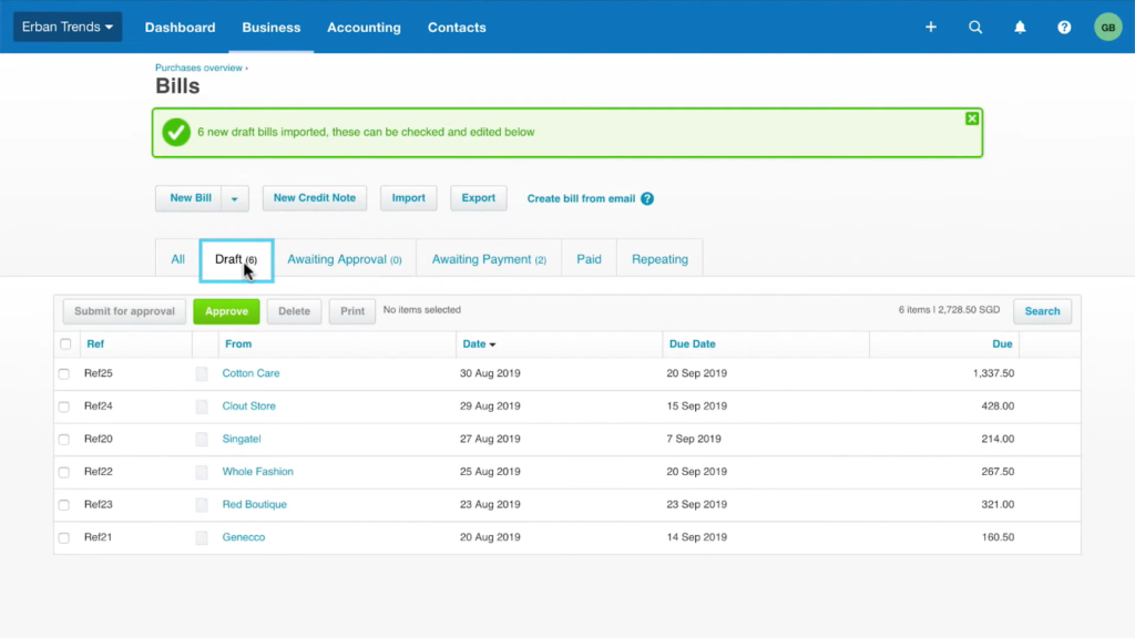 How to Import Bills into Xero