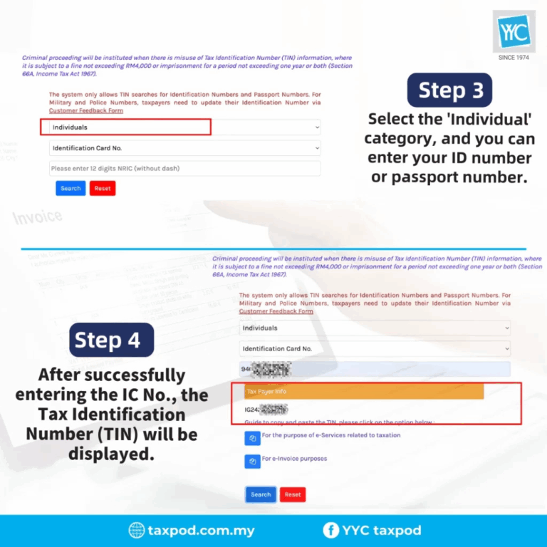 How to Check TIN in Malaysia via MyTax Portal TIN Search Service